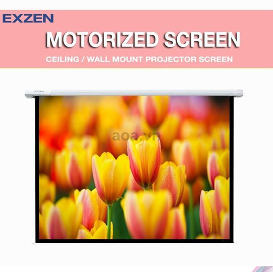 Màn chiếu điện Exzen Korea (84" - 200") - Ánh Phát